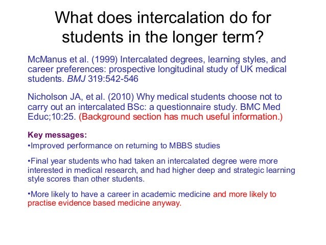 Intercalation overview