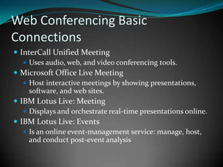 Intercall conferencing | PPT