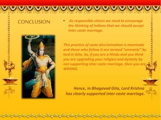 Inter caste marriage | PPTX