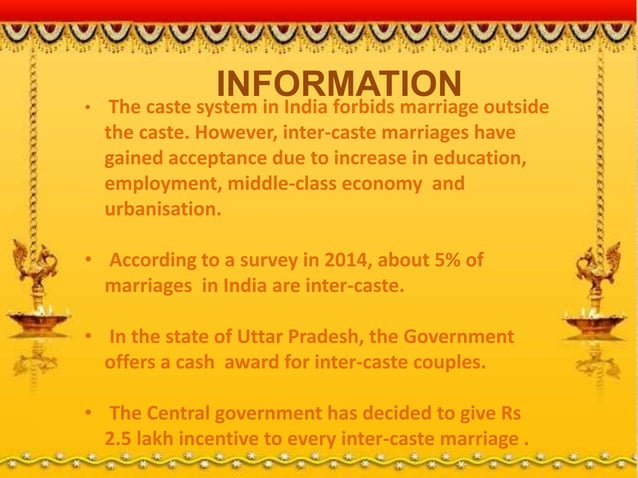 Inter caste marriage | PPTX | Marriage and Civil Unions | Family and ...