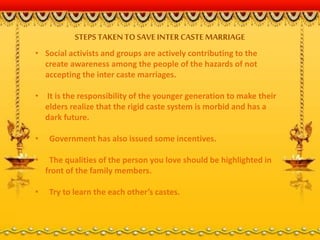 Inter caste marriage | PPTX