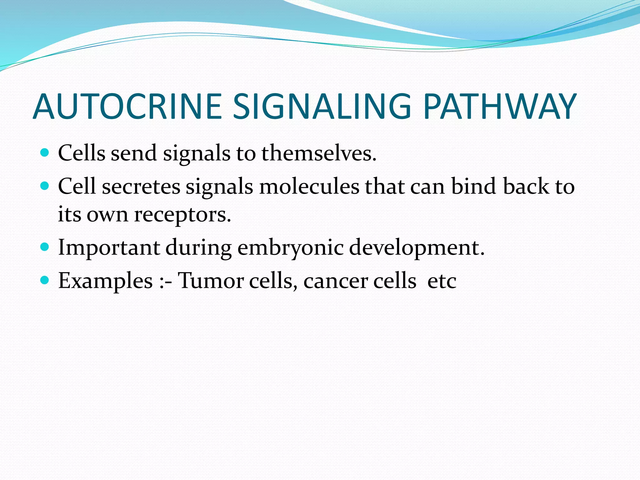 Intercellular and intracellular cell signaling pathway | PPTX