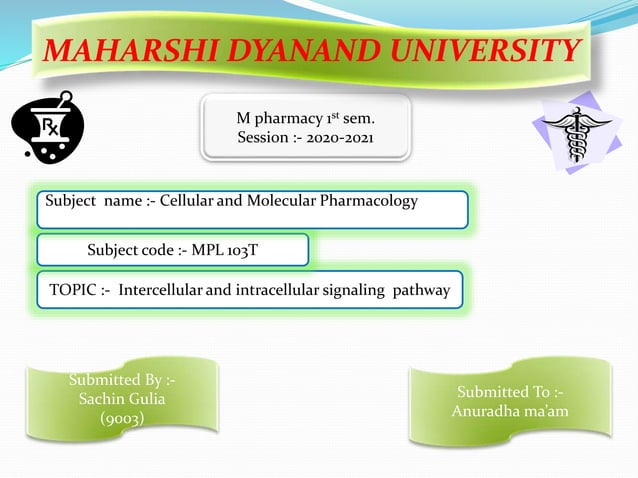 Intercellular and intracellular cell signaling pathway | PPTX ...