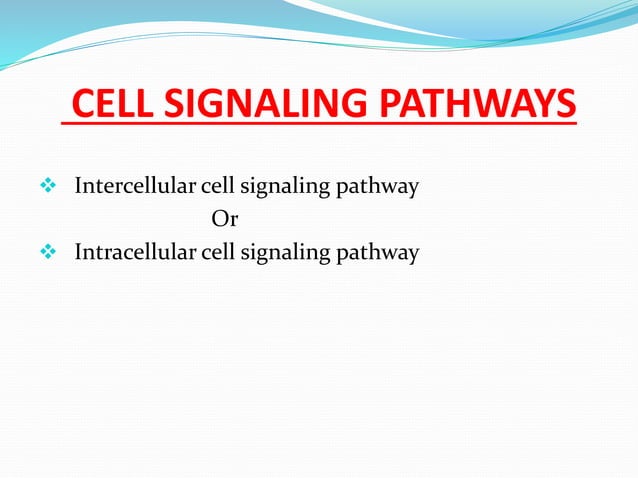 Intercellular and intracellular cell signaling pathway | PPTX ...
