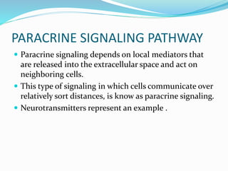 Intercellular and intracellular cell signaling pathway | PPTX