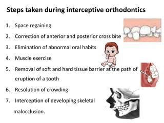 Interceptive orthodontics lecture 3 | PPTX