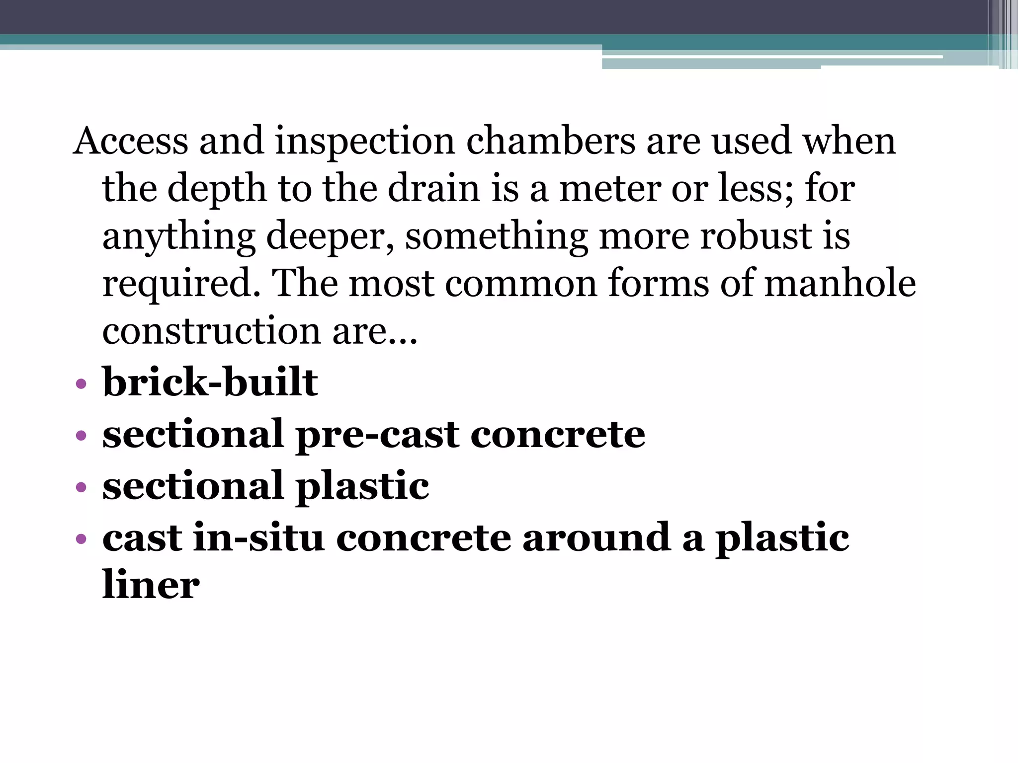 Interceptors and manholes | PPTX