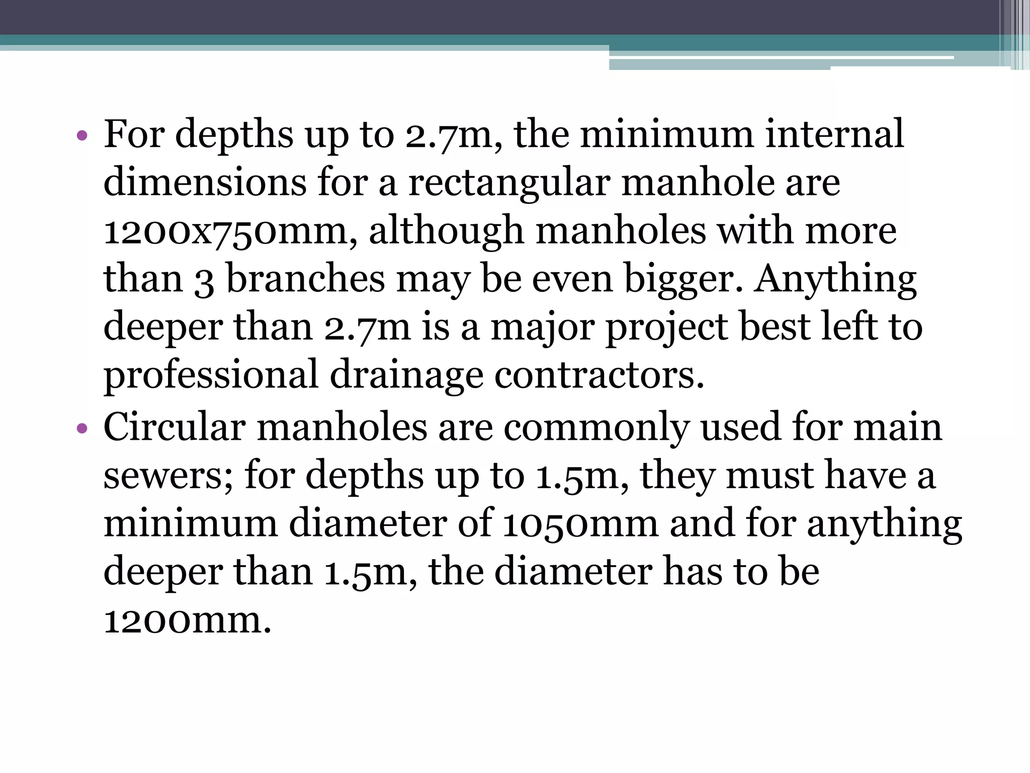 Interceptors and manholes | PPTX