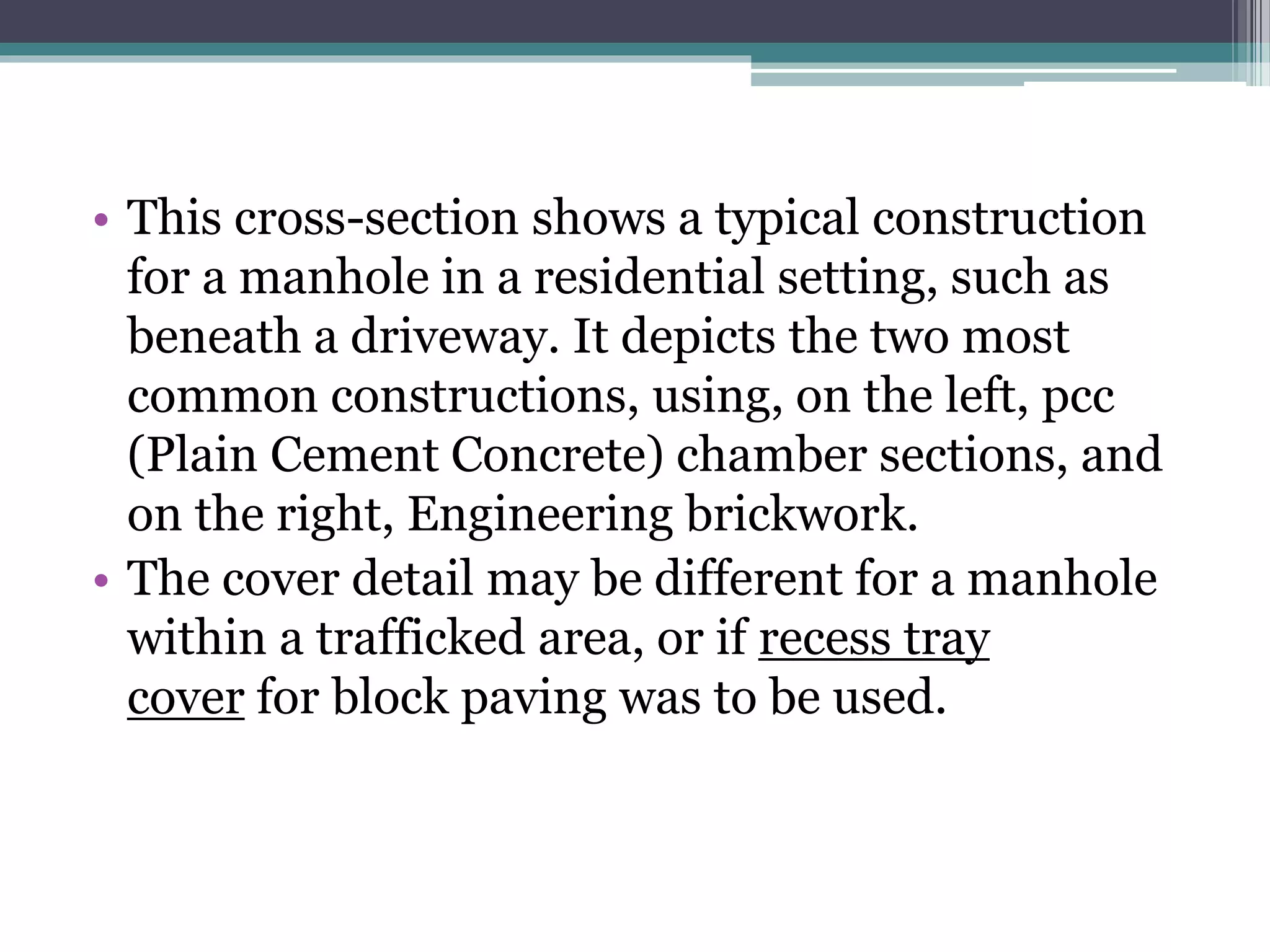 Interceptors and manholes | PPTX