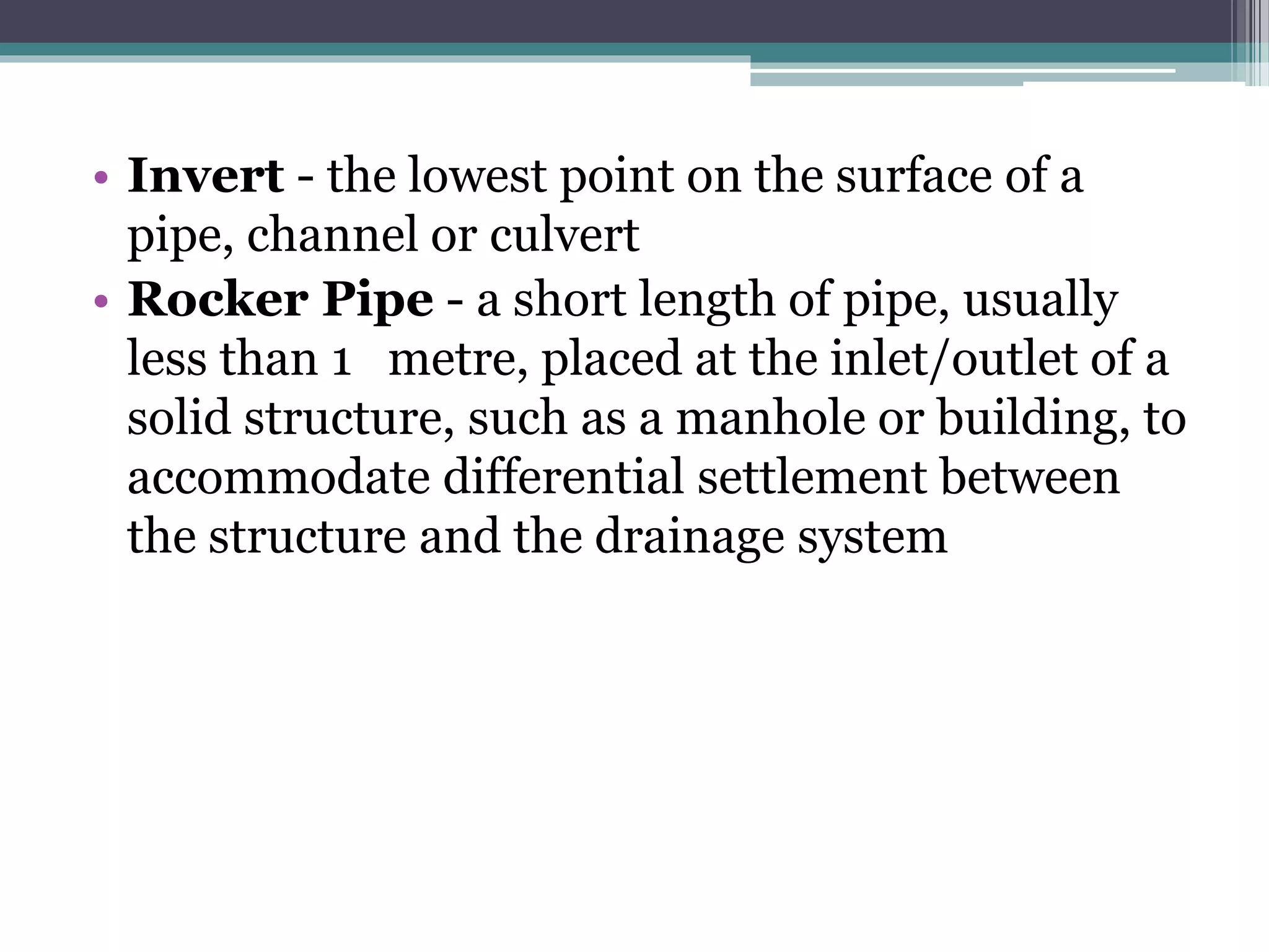 Interceptors and manholes | PPTX