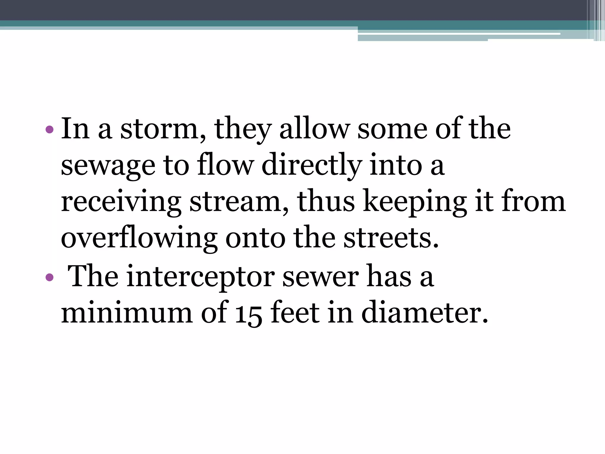 Interceptors and manholes | PPTX