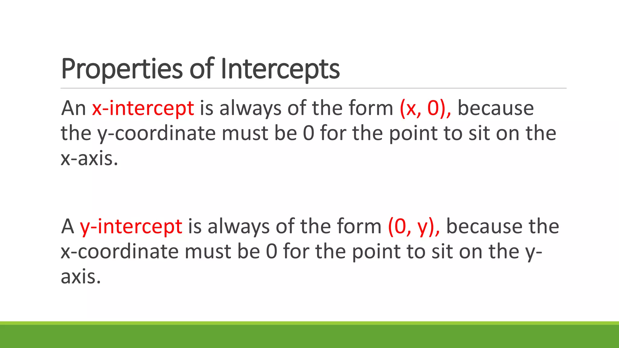 Intercepts | PPTX