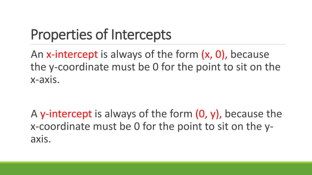 Intercepts | PPTX | Physics | Science