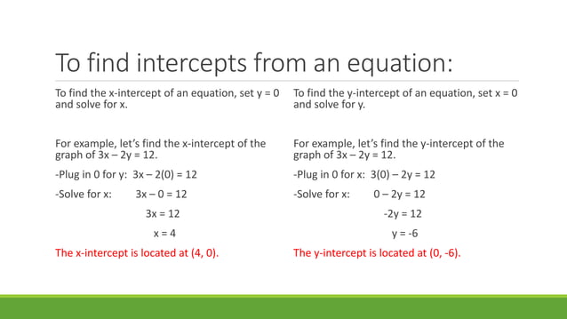 Intercepts | PPTX | Physics | Science