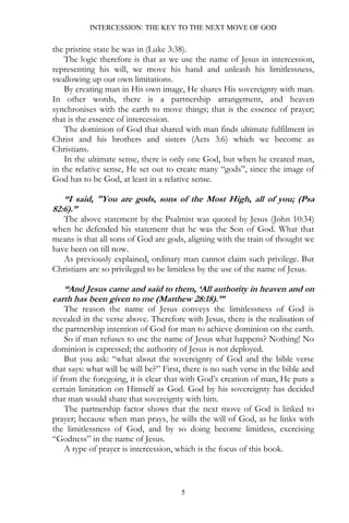 Intercession chapter one | PDF