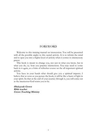 Intercession chapter one | PDF