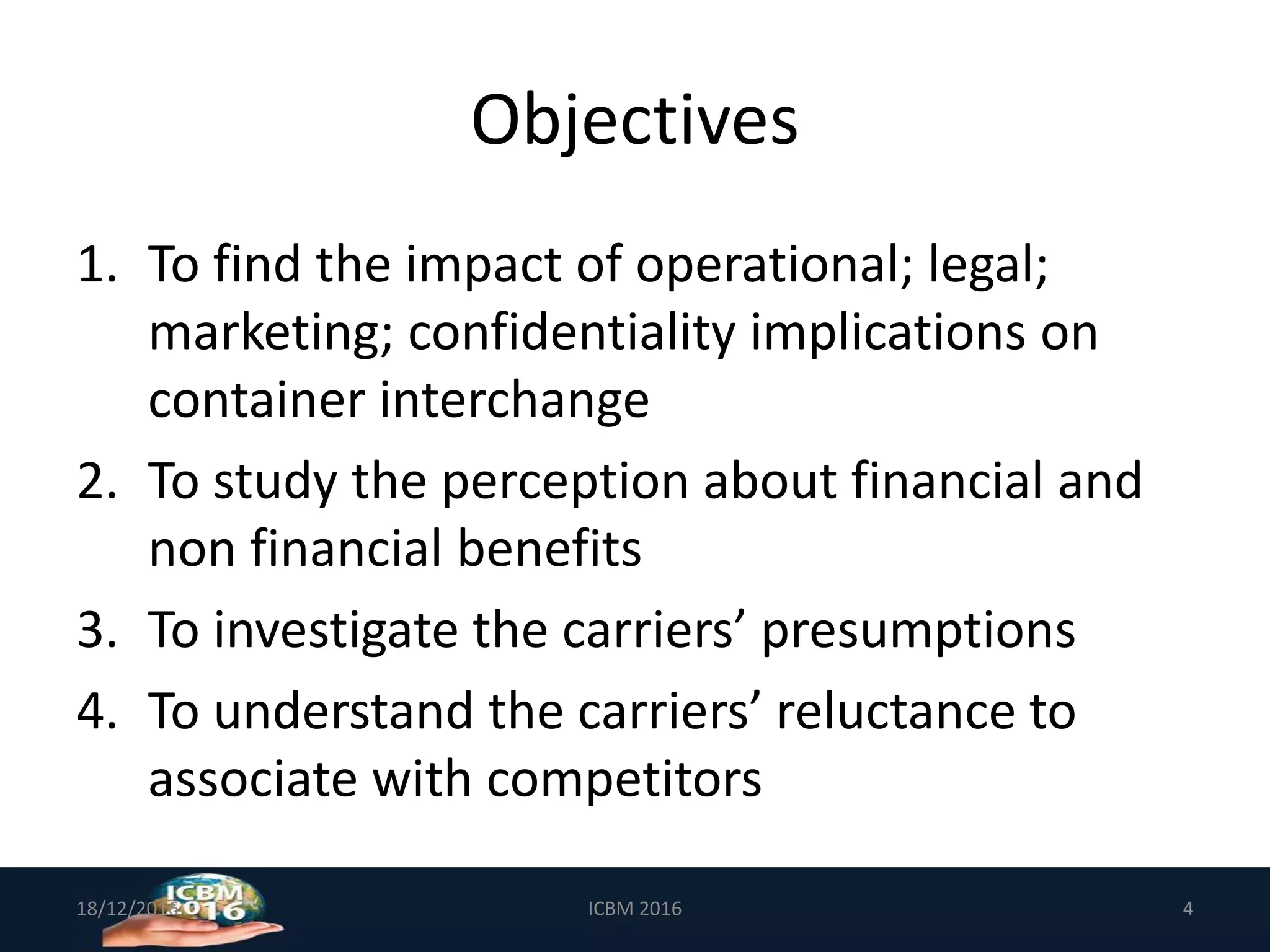 Container Inventory Management: Factors influencing Container ...