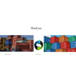 Container Inventory Management Factors Influencing Container ...