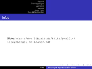 Interchange 6 - Open Source Shop Machine | PDF | Databases | Computer Software and Applications