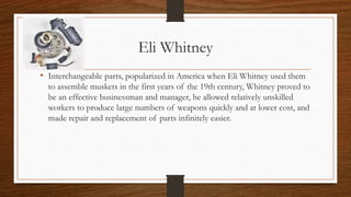 Interchangeable parts | PPTX