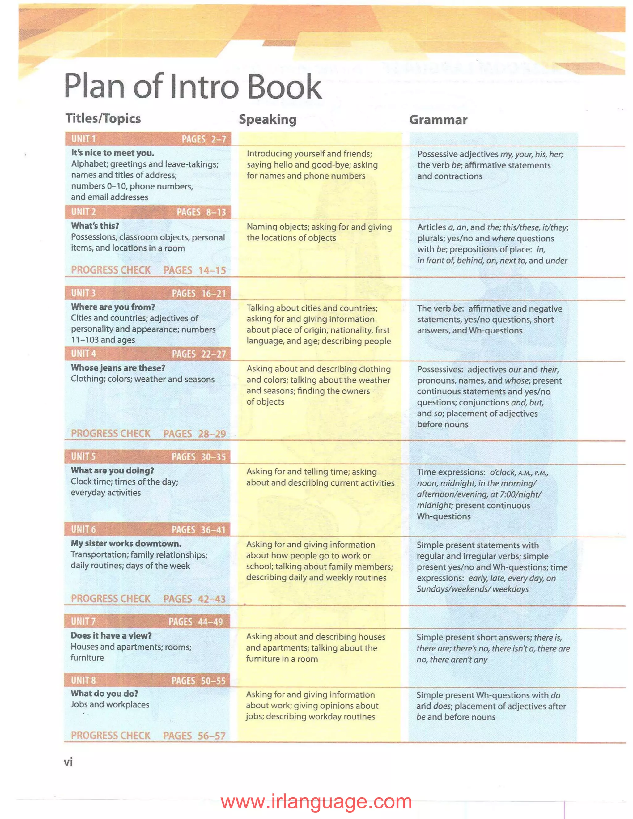Interchange intro-student book. | PDF