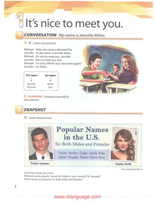 Interchange intro-student book. | PDF