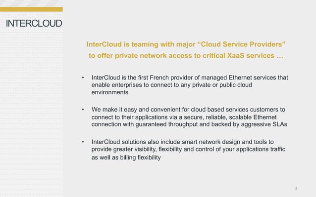 InterCloud the cloud network - v1 | PPT