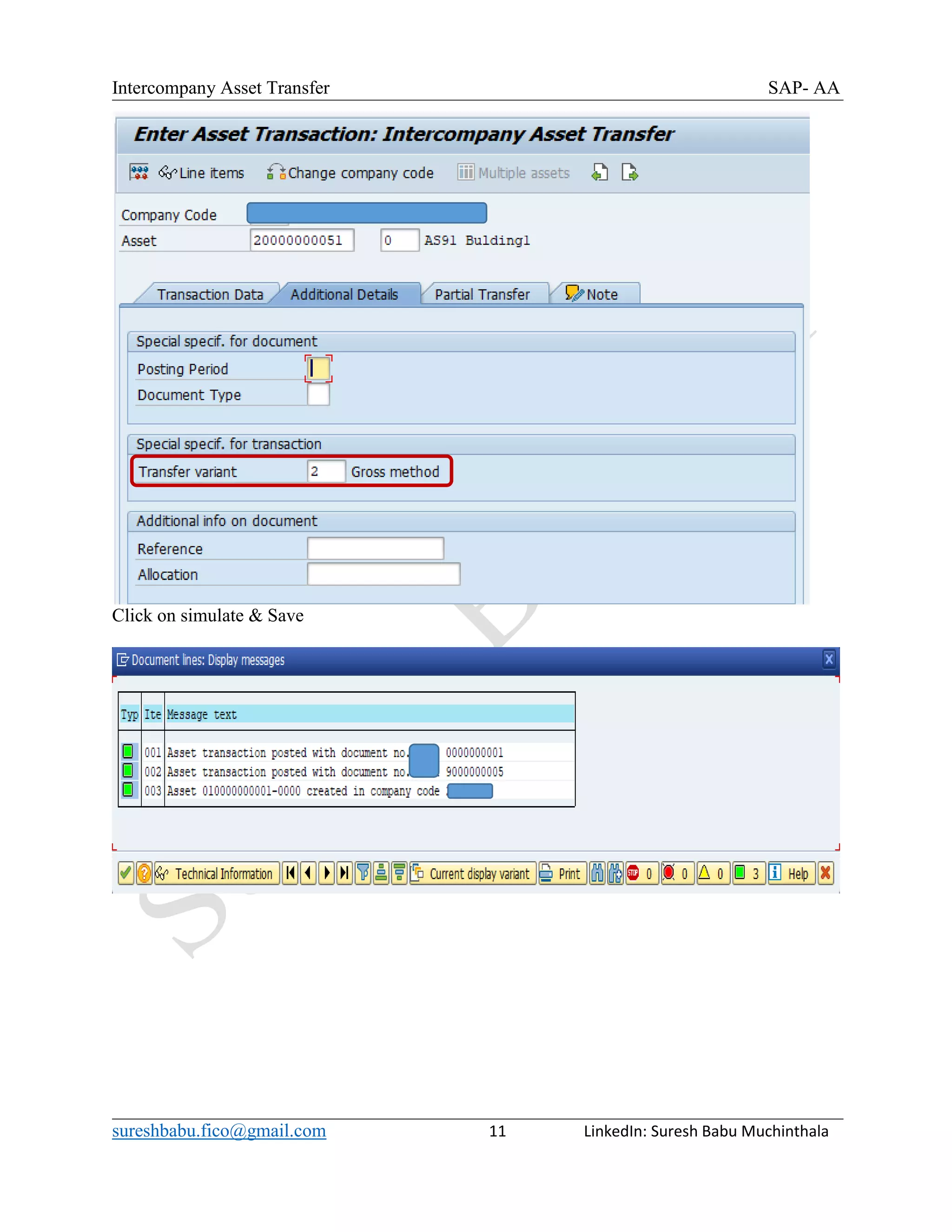 Intercompany assets transfer | PDF