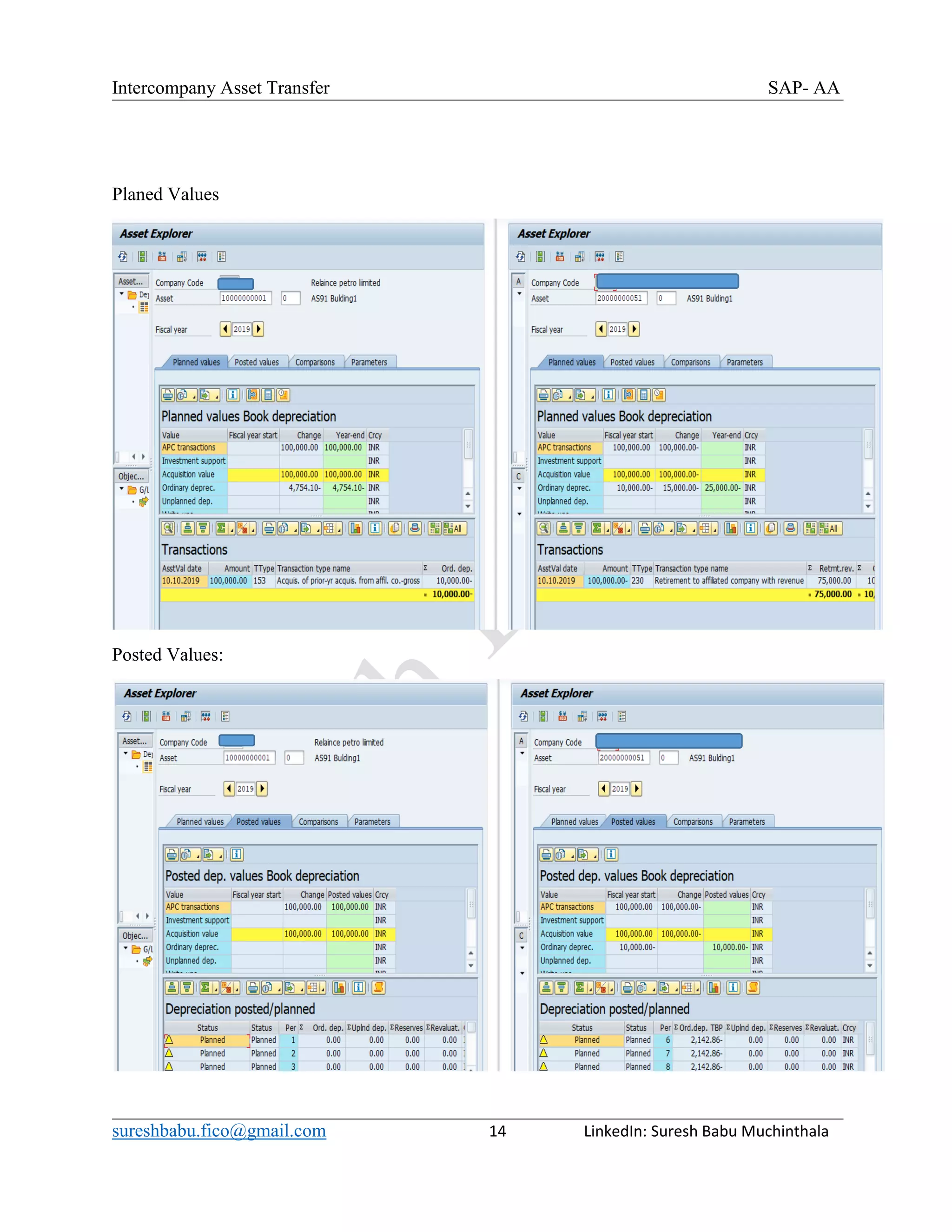 Intercompany assets transfer | PDF