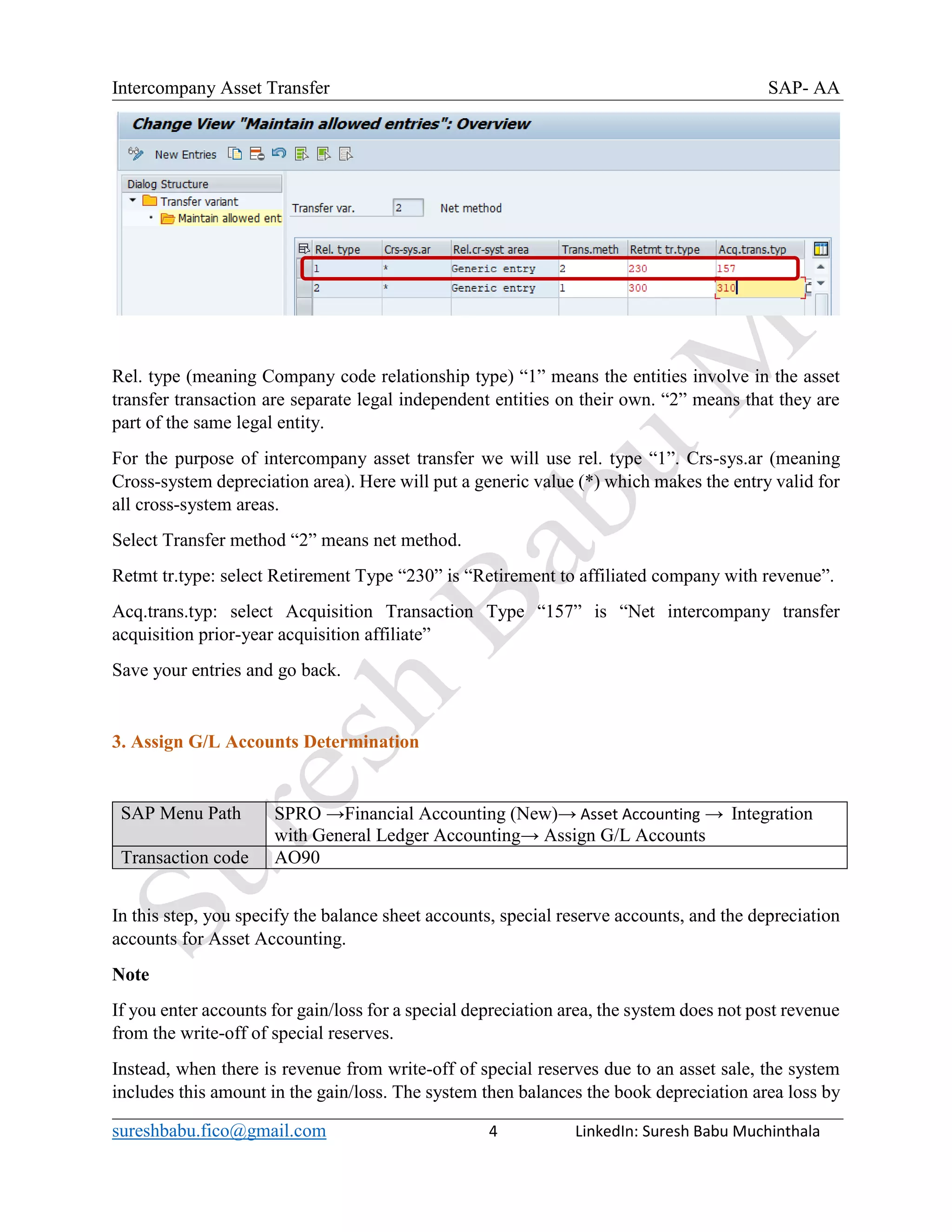 Intercompany assets transfer | PDF
