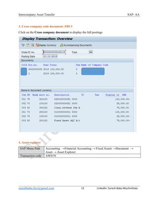 Intercompany assets transfer | PDF