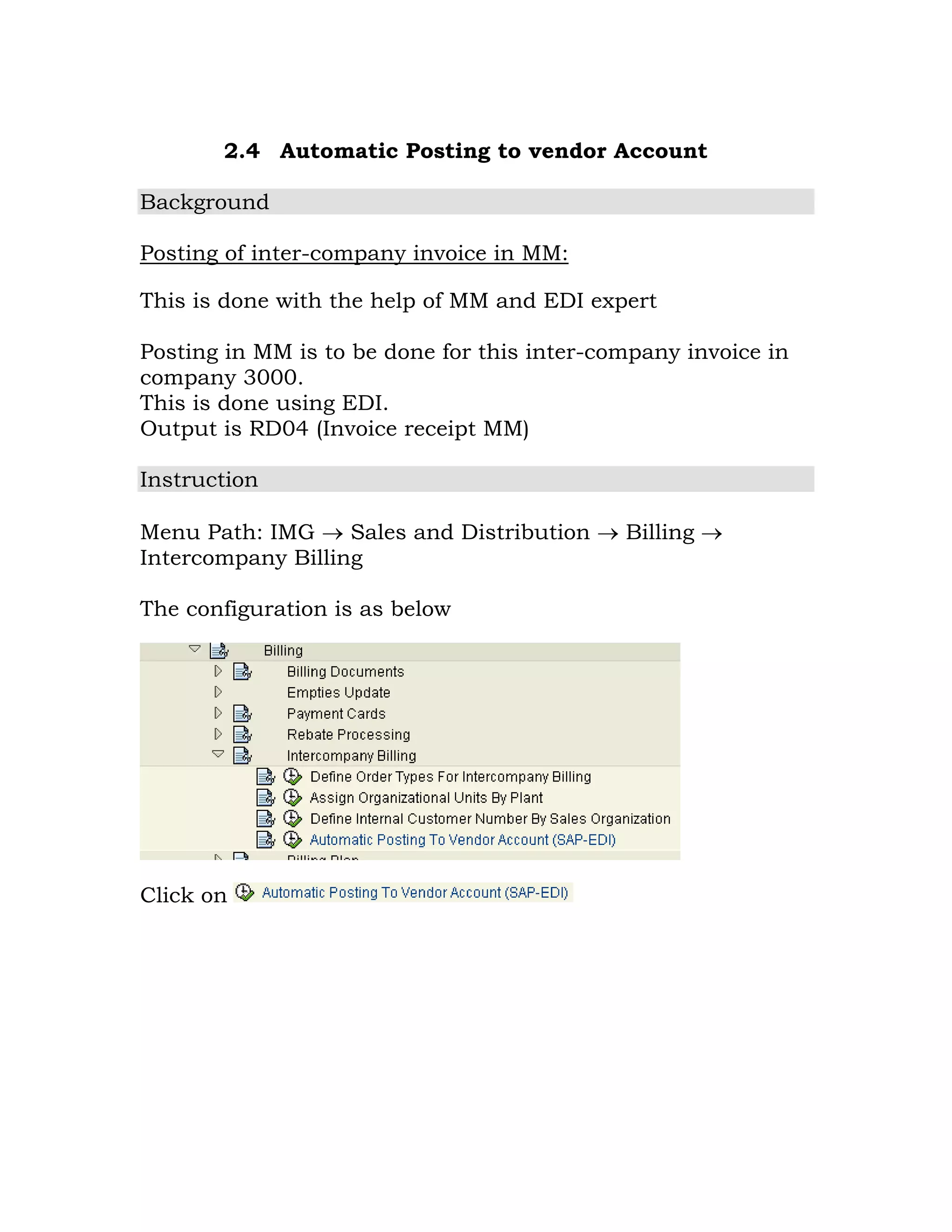 Intercompany config | PDF
