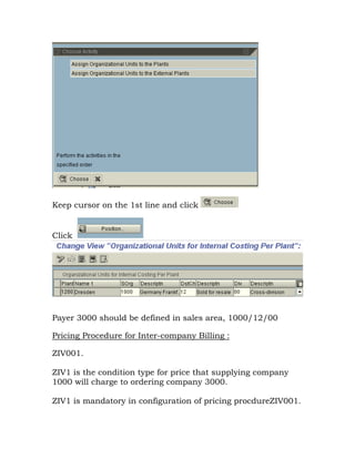 Intercompany config | PDF