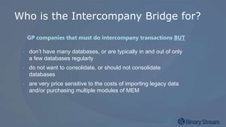 Intercompany Bridge for Dynamics GP | PPTX
