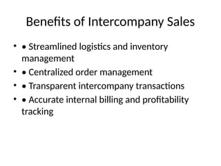 INTERCOMPANY SALES IN SAP SD WITH STEPS | PPTX