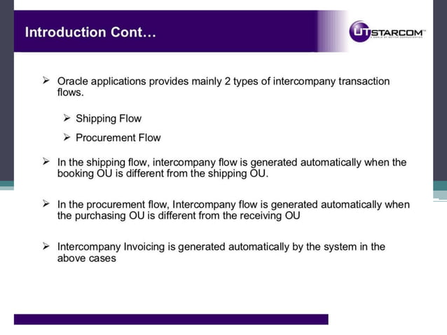Intercompany transaction flows – inventory(EBS R12) | PPTX