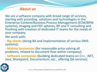 Intercomputer Global Services Presentation | PPT