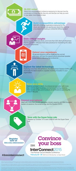 IBM InterConnect: Convince your boss infographic | PDF