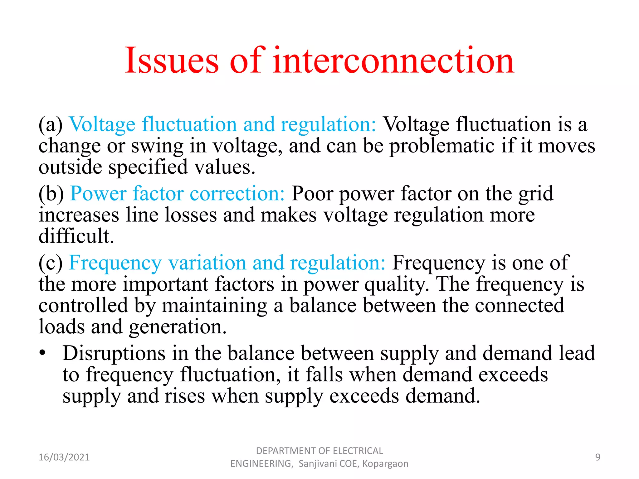 Interconnection issue in microgrid | PPTX