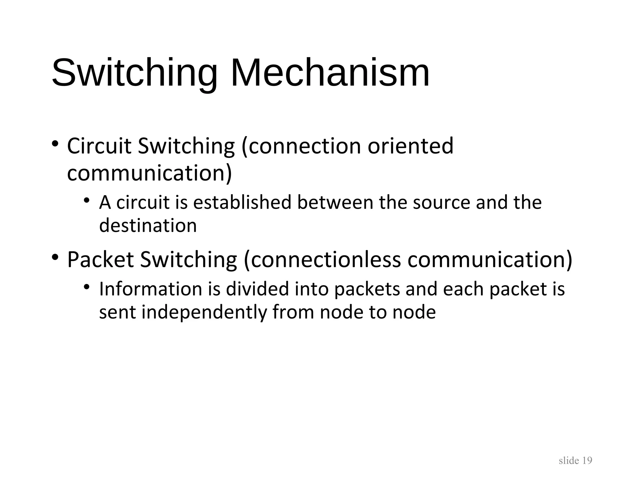 Interconnection mechanisms | PPT | Computer Networking | Computing