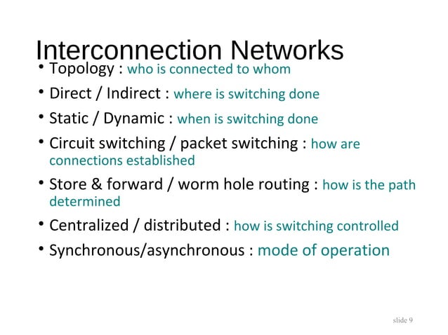 Interconnection mechanisms | PPT
