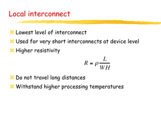 Interconnects in Reconfigurable Architectures | PPTX