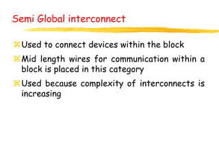 Interconnects in Reconfigurable Architectures | PPTX