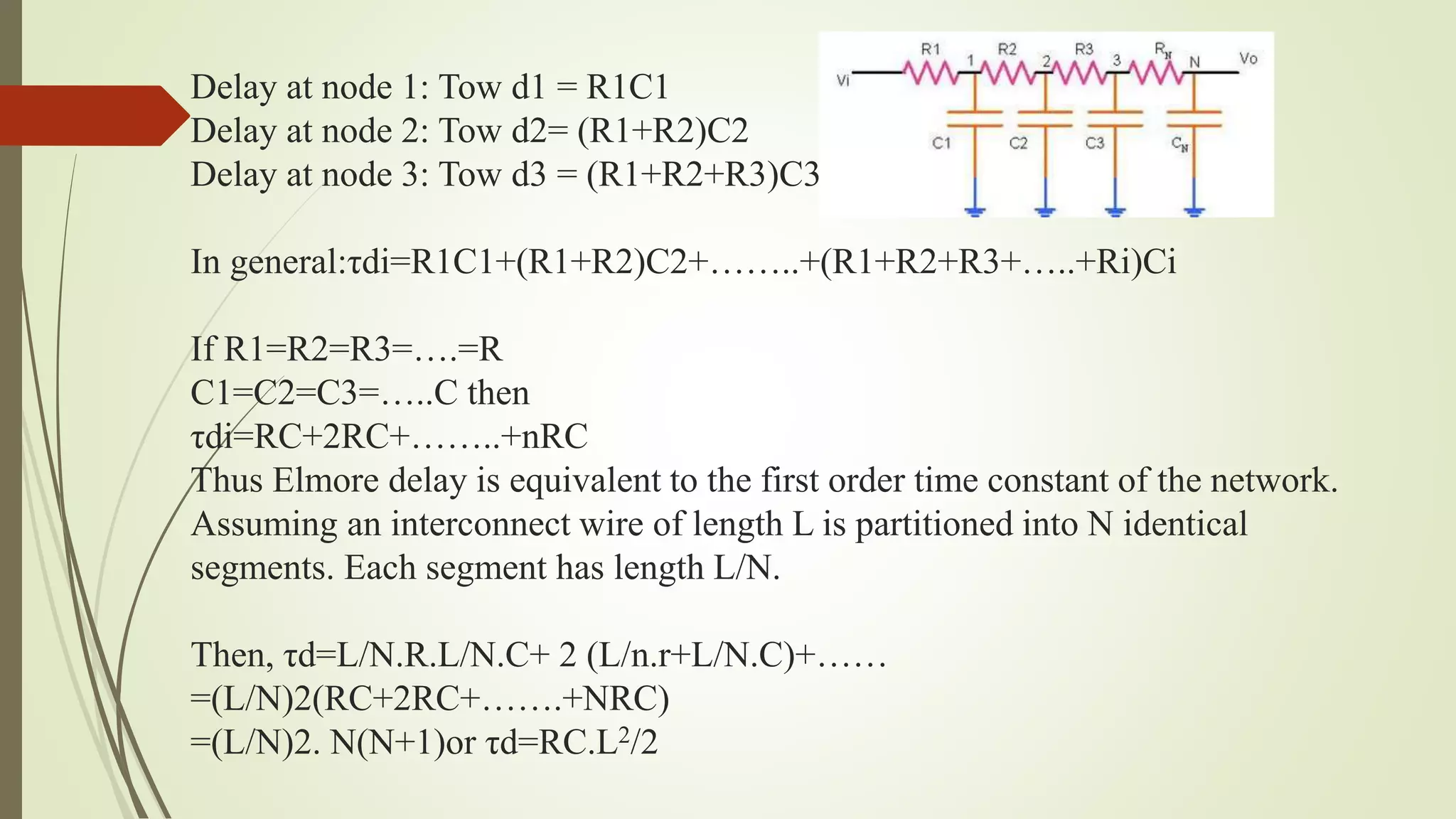 Interconnect timing model | PPTX