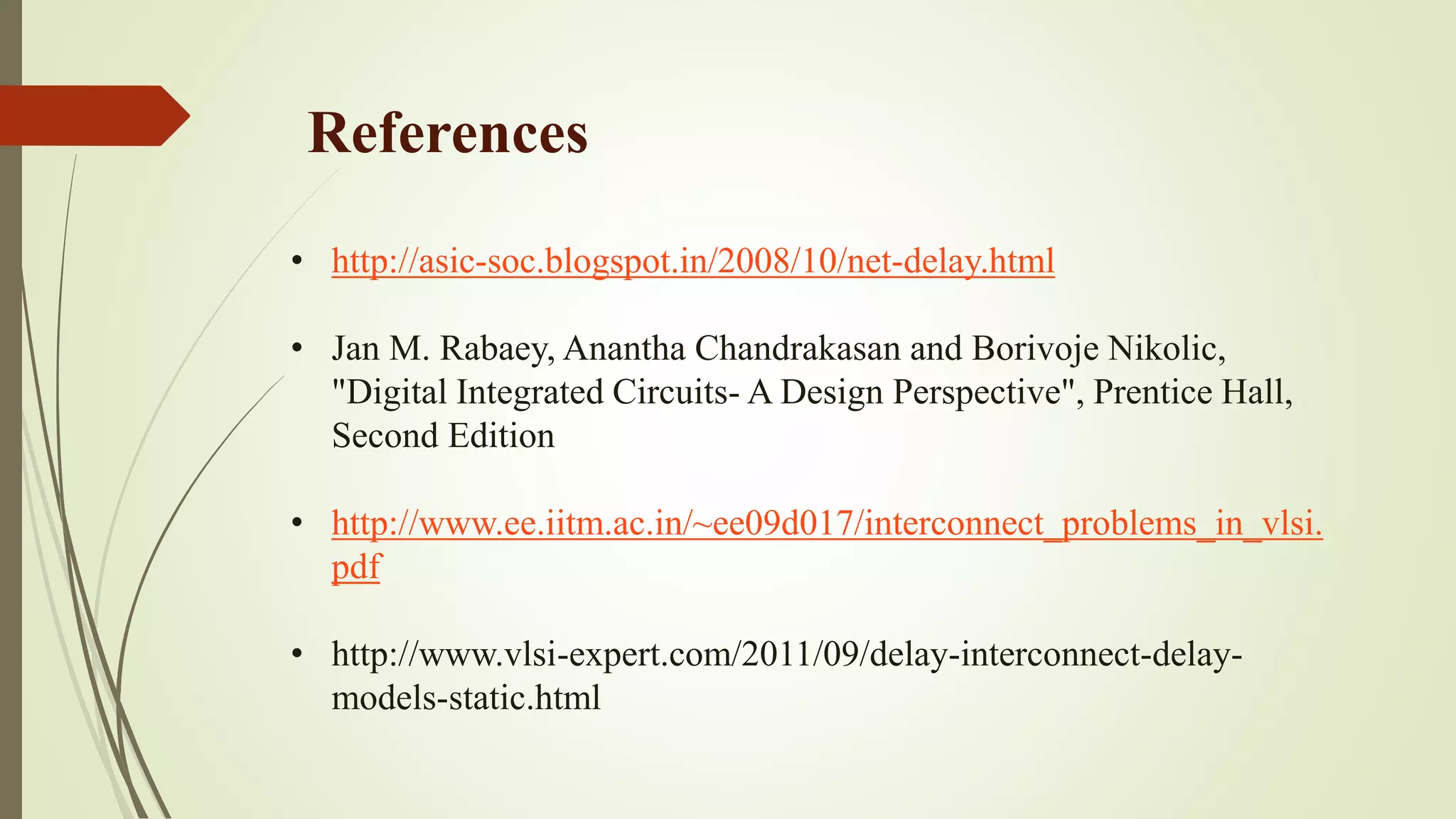 Interconnect timing model | PPTX