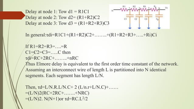 Interconnect timing model | PPTX | Computer Networking | Computing