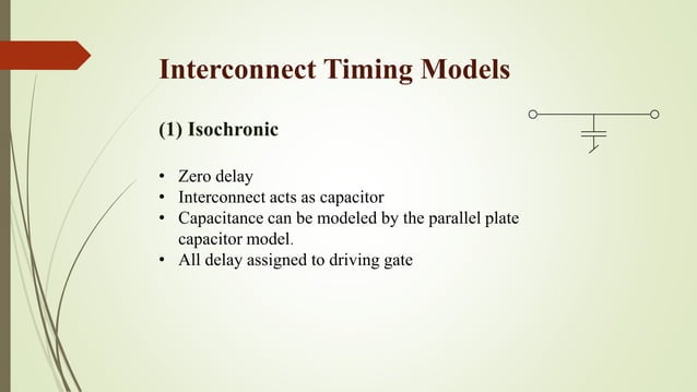 Interconnect Timing Model Pptx Computer Networking Computing
