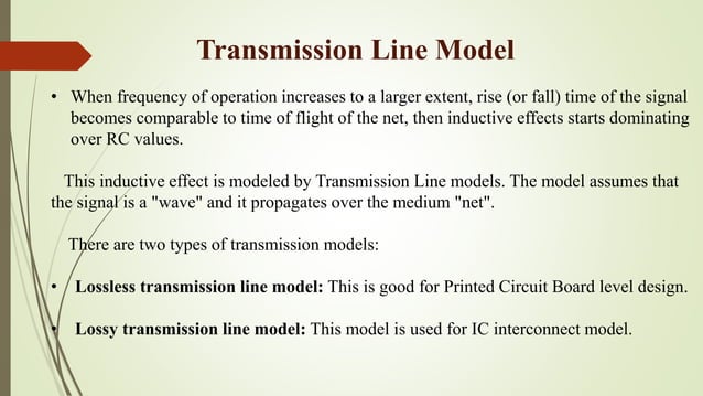 Interconnect timing model | PPTX | Computer Networking | Computing