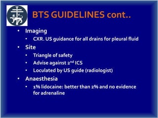 Intercostal catheter insertion | PPTX