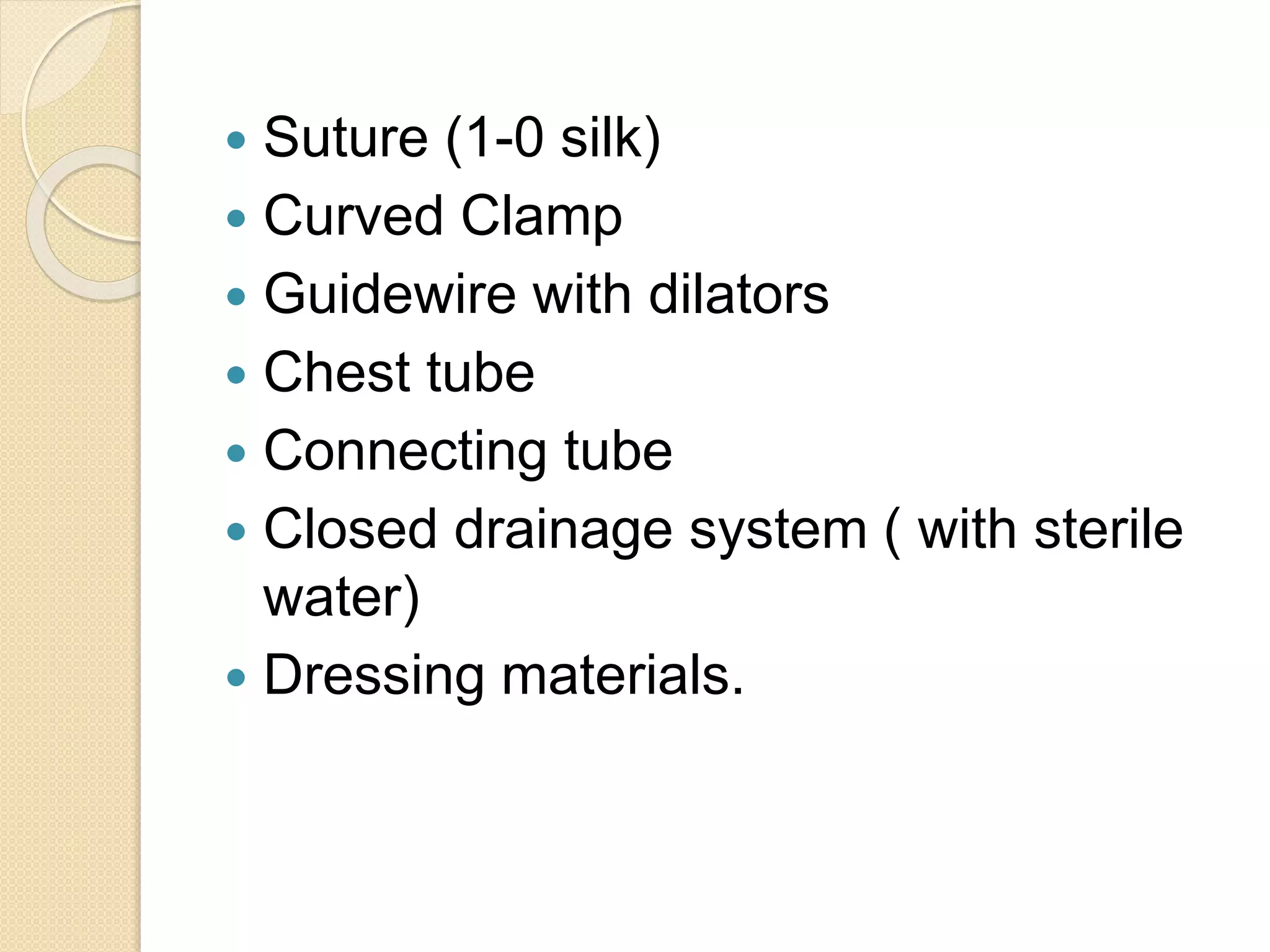 Intercostal drainage | PPTX